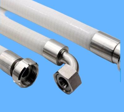 China Food Grade Platinum Cured Double Layer 316 Stainless Steel Wire Reinforced Silicone Hose for High Pressure Vacuum Food Beverage Pharmaceutical Transfer for sale
