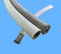 China Food Grade PTFE/PFA Lined Silicone Covered Stainless Steel Braided Flexible Hose with Smooth Inner Wall for Pharmaceutical, Food, Cosmetic, Beverage, Chemical and High Purity Fluid Transfer for sale