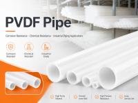 China PVDF Pressure Pipe PN10 PN16 PN20 Chemical-Resistant Industrial Piping OD 16–630mm for Chemical Processing, Semiconductor, Water Treatment and High-Purity Fluid Transfer for sale