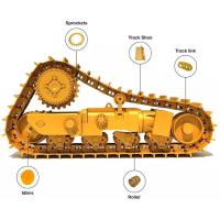 China Yellow or Black Excavator Front Idler for Mitsubishi BD2G Custom Undercarriage Parts for sale