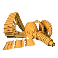 China Yellow/Black EX30 Front Idler for Mini Excavator Steel Track Technique Casting/Forging for sale