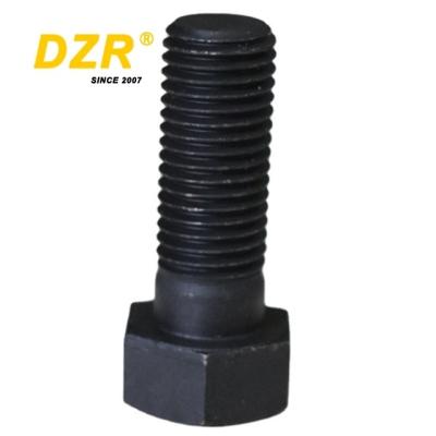 China Excavator Attachment Black Low Wear And Tear Hexagon Track Bolt 0S1973 9F9522 for sale