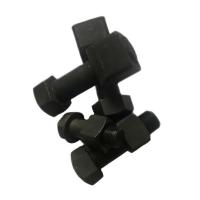 China 110-32-11411 Black Track Bolt And Nut Grade 12.9 For D30AM-17 Bulldozer Screw Bolt Shoe for sale