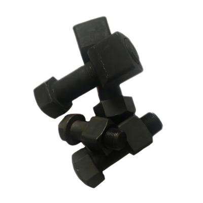China 110-32-11411 Black Track Bolt And Nut Grade 12.9 For D30AM-17 Bulldozer Screw Bolt Shoe for sale