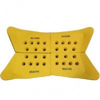 China High Hardness Bulldozer Cutting Edges End Bits in Yellow or Black with 30MNB and High Carbon Steel for sale