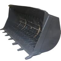 China Energy Mining Black Loader Sieve Bucket for Wheel Loader Shaker Bucket for sale