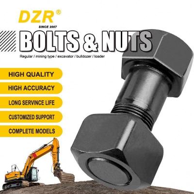 China 01803-02228 Hex D65/D85 No. D4 D5/D6 No.3S8182 D4/D5/D6 Nuts 3J2801 2J3507 Plow Bolt for Excavator 0.18 for sale