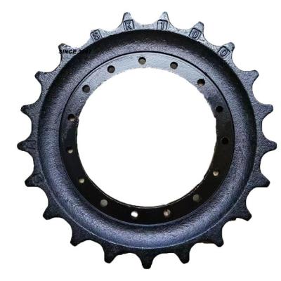 China SK100 Excavator Track Bottom Rollers Chain Link Segment Sprockets Gear Forged or Cast for sale