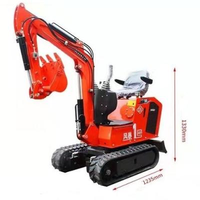 China Mini Excavator 1 Ton Operating Weight with Eaton Hydraulic Cylinder and Thumb Bucket for sale