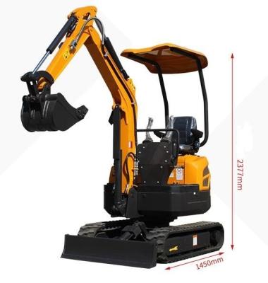 China Small Hydraulic Crawler Mini Excavator with 2150mm Digging Depth and Spare Parts for sale