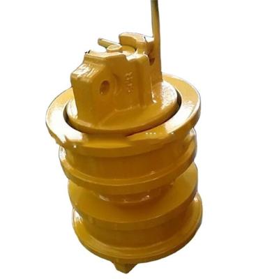 China Double flange steel track roller for D4D bulldozer ITM Hardox400 material for sale
