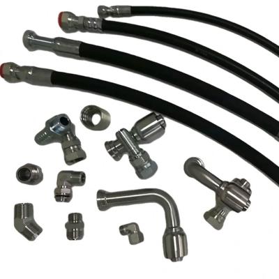 China 9000 Interlock Pipe Excavator Parts Pump Air Clamp Oil Adapter Hose Fitting Sae Flange 90 Degree Elbow For Hydraulic for sale
