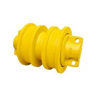 China Yellow or Black Hydraulic D60 Excavator Track Bottom Roller with Double OEM Dimension for sale