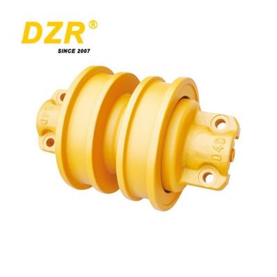 China D4d 40Mn2 Double Flange Track Roller 118-1609 for Excavator Parts in Black or Yellow for sale