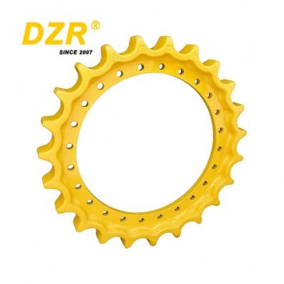 China Yellow or Black Customized PC120-5 Undercarrige Sprocket Forging or Casting Technique for sale