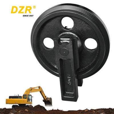 China SK042/200/230/350 HRC53-57 40Mn Excavator Front Idler For Undercarriage Elements for sale