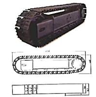 China Steel Crawler Chassis Track Undercarriage With Crawler Hydraulic Motor Tracked Chassis For Crusher Drilling Rig Excavator for sale