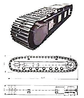 China Steel Crawler Undercarriage System With Slewing Bearing For Hydraulic Drilling Rig Excavator Dozer Loader Parts for sale
