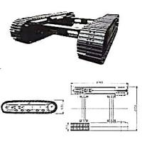 China Steel Track Undercarriage With Hydraulic Motor Driver For Carrying 6 Tons Crawler Tracked Drilling Rig for sale