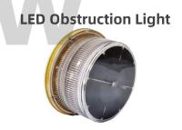 China FAA Type A Solar Obstruction Light with 32.5cd Intensity, 5000mAh Battery, and Polycarbonate Bird Deterrent Design for sale