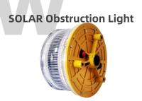 China AFS302 Solar LED Red Flashing Beacon - 1.5W Solar Panel, 5000mAh Battery, FAA/ICAO Certified Aviation Obstruction Light for sale