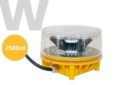 China OM2K-B Medium Intensity Aviation Obstruction Light - 2500cd Peak Intensity, IP68 Rated for Towers and Buildings for sale