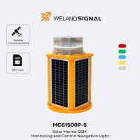 China Solar Powered Marine Navigation Light GSM Monitoring 5-6nm MCS1500P-S for sale