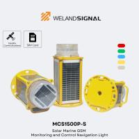 China Solar Powered Marine Navigation Light GSM Monitoring 5-6nm MCS1500P-S for sale