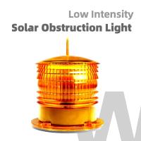 China Type A Red LED Solar Aviation Obstruction Light - 32.5cd Intensity, 5000mAh Battery, FAA/ICAO Compliant for sale