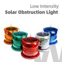 China FAA L-810 Solar Obstruction Light with 5000mAh Battery and IP68 Rating for Aviation Safety for sale
