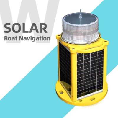 China 6nm Solar LED Boat Navigation Lights with 12.8V 20AH Battery and IP68 Rating for Marine Safety for sale