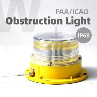 China 24V LED Aviation Obstruction Tower Light IP68 Rated 800cd Peak Intensity -45℃ to 70℃ Operating Range for sale