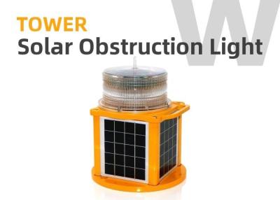 China AFS400 ICAO Tower Obstruction Light 7KM Visible Range Solar LED Aviation Lighting with 10-800cd Intensity and 250 Hours Operation for sale