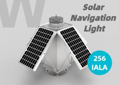 China 256 IALA Solar LED Buoy Navigation Light 10nm Visibility with 12.8V 20AH Battery and 4×7W Solar Panels for sale