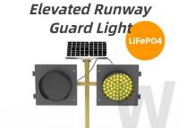 China Solar-Powered Elevated Runway Guard Lights ERGL with 56,000 Hour LED Life and 15+ Year Battery for sale