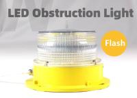 China OL200 LED Aircraft Warning Light - 10-800cd Adjustable Intensity, IP68 Rated, ICAO/FAA Compliant for sale