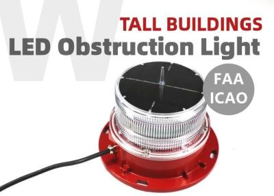 China OL200 LED Aircraft Warning Light - 10-800cd Adjustable Intensity, IP68 Rated, ICAO/FAA Compliant for sale