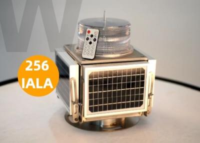 China IALA Solar LED Navigation Marine Lights with 256 Flashing Patterns, 12.8V 10AH Battery, IP68 Waterproof Rating for sale