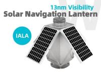 China 10nm Visibility Solar LED Bridge Navigation Light with 256 IALA Patterns and 12.8V 20AH Battery for sale