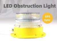 China GPS Synchronization LED Obstruction Light OL200 IP68 800cd with ALC Control for Aviation Safety for sale