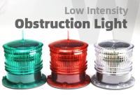 China Flashing Green Solar Obstruction Light LED 55cd IP68 with 5000mAh Battery for Mining Safety for sale