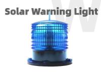China FAA LED Aviation Obstruction Light IP68 Blue Solar 1.5W 5000mAh Battery 200 Hours Operation for sale