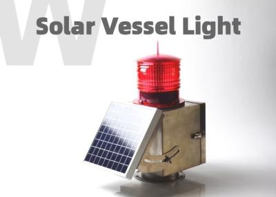 China Solar Powered Boat Navigation Lights 5nm Visibility with 12.8V LiFePO4 Battery and IP68 Waterproof Rating for sale