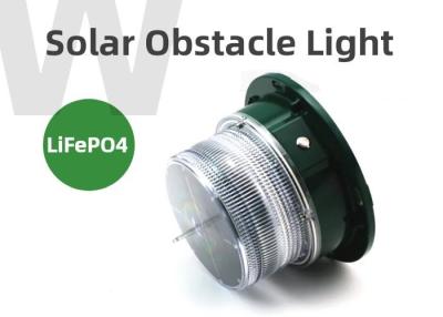 China TFS1803 Solar LED Crane Obstacle Light 32.5cd-55cd Intensity with 2W Solar Panel for Construction Safety for sale
