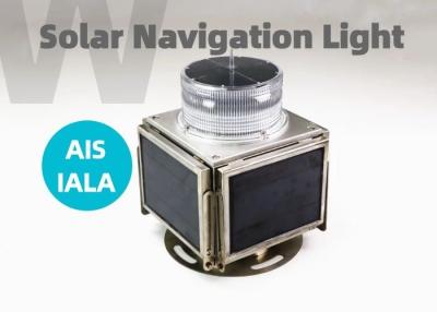 China Solar LED Bridge Navigation Lights 7nm Visibility with 12.8V LiFePO4 Battery and 4W Solar Panels for sale