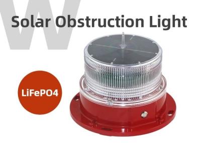 China L810 LED Aviation Obstruction Light IP68 Solar Powered 32.5cd/55cd Intensity FAA Compliant for sale