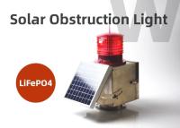 China Solar Powered Medium Intensity Type B Aviation Obstruction Light - 2500cd Peak, IP67, -45℃ to 70℃ Temperature Range for sale