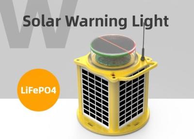 China RG400S IP68 Solar Warning Light for Mining Areas - 12.8V 4AH Battery, 250 Hours Runtime, GPS Synchronization for sale