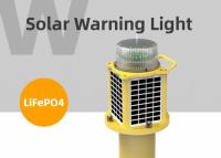 China Mining Industry Solar Obstruction Light with 6KM-7KM Visibility, 12.8V 4AH LiFePO4 Battery and IP68 Protection for sale