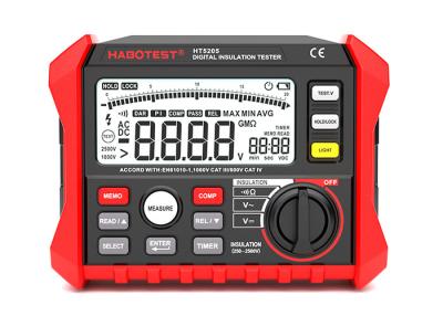China HT5205 2500V Digital Insulation Tester , Megger Insulation Tester With Multimeter / Analog for sale